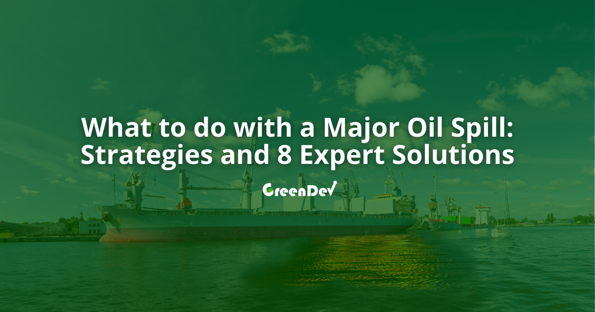 What to do with a Major Oil Spill: Strategies and 8 Expert Solutions ...